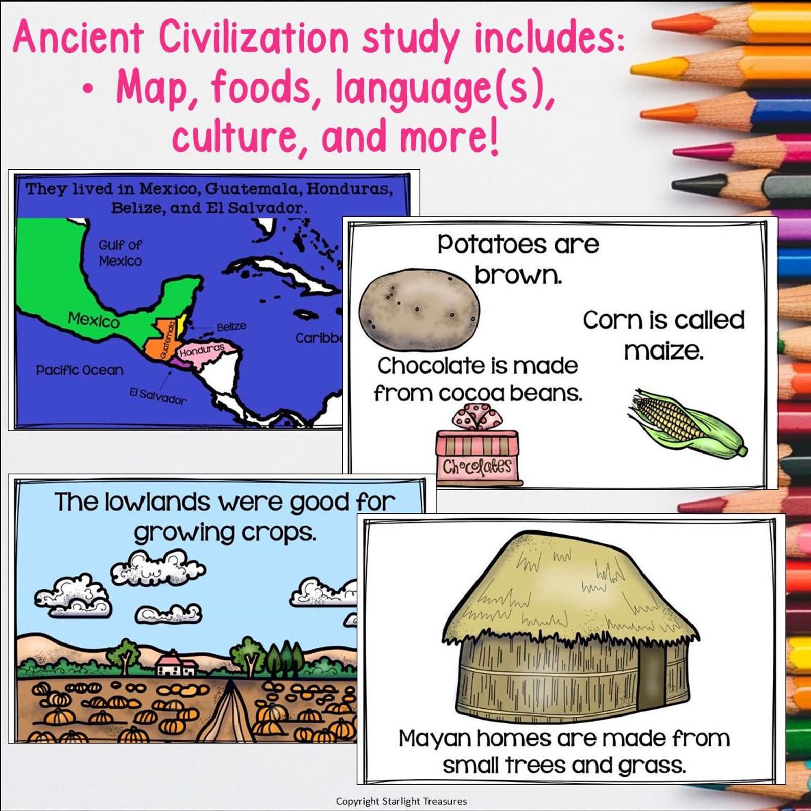 Mayan Mini Book for Early Readers - Ancient Civilizations Activities - Etsy