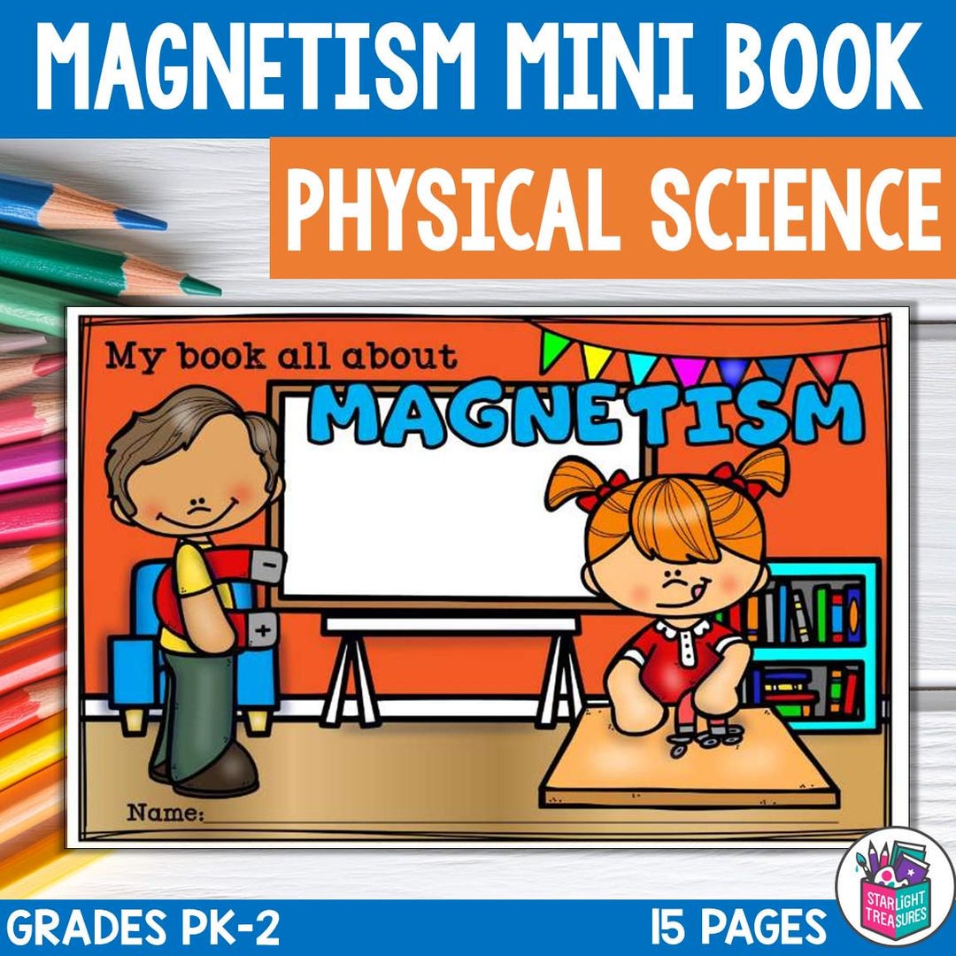 Magnetism Mini Book for Early Readers: Physical Science, Magnets ...