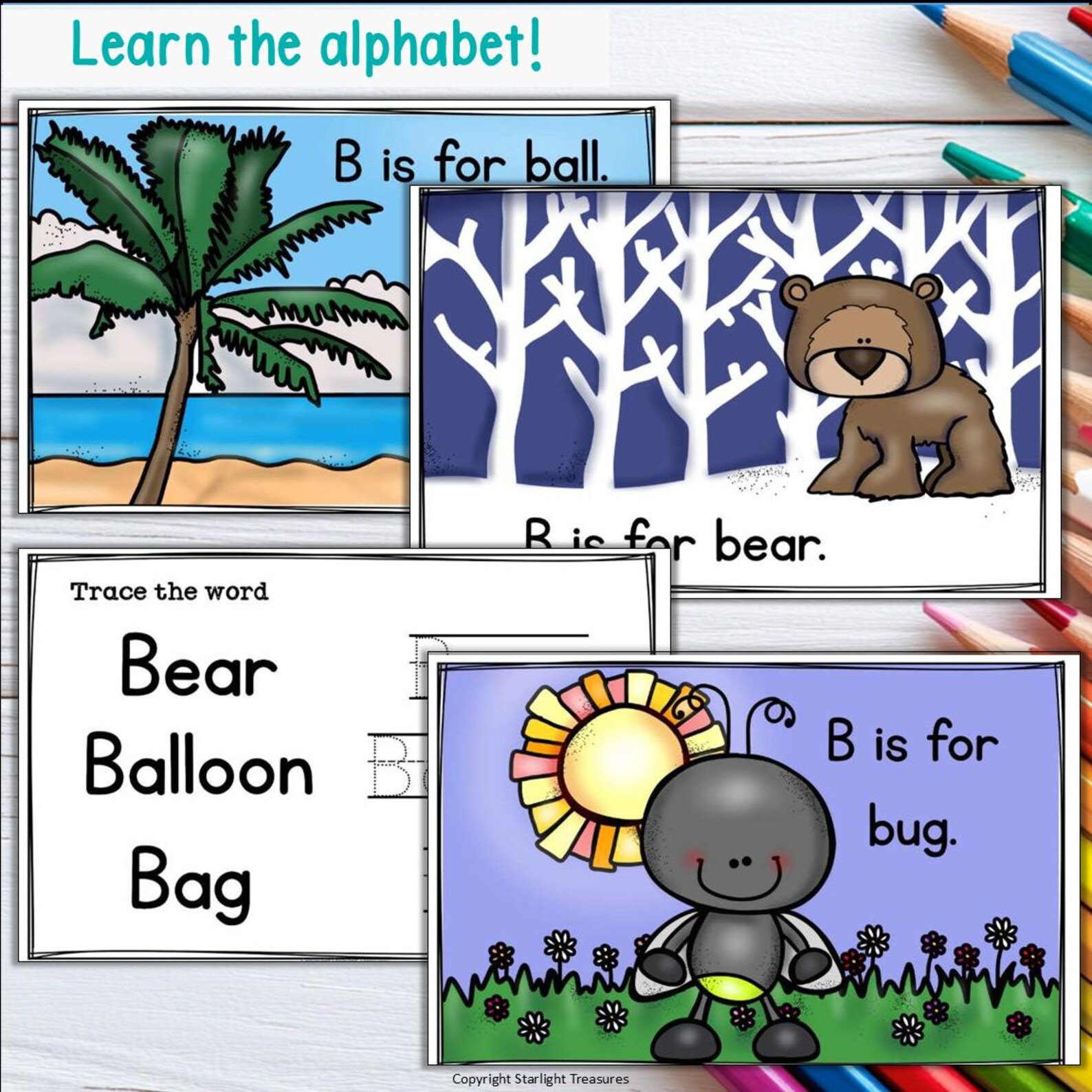 Letter B Mini Book: Alphabet Learning Activity (digital Download) - Etsy