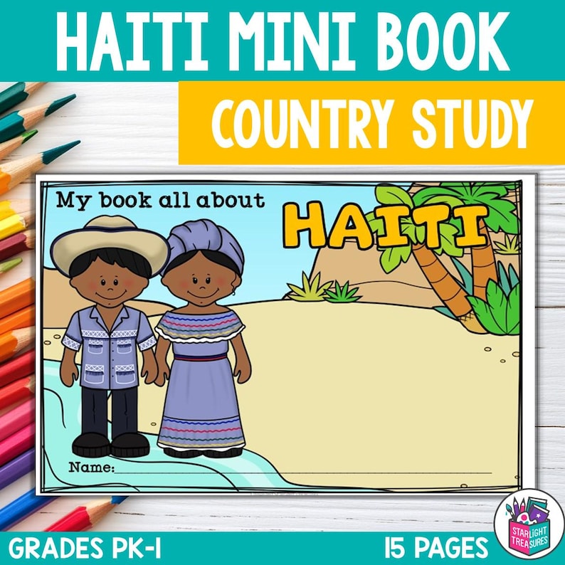 Haiti Mini Book for Early Readers - A Country Study - Etsy