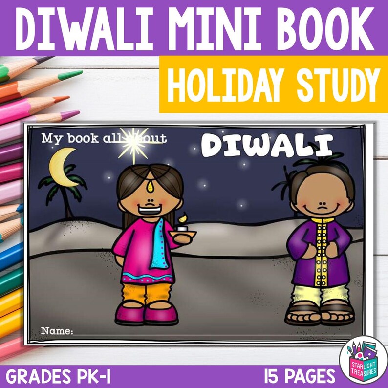 Diwali Mini Book: Early Reader Activities (digital Download) - Etsy ...
