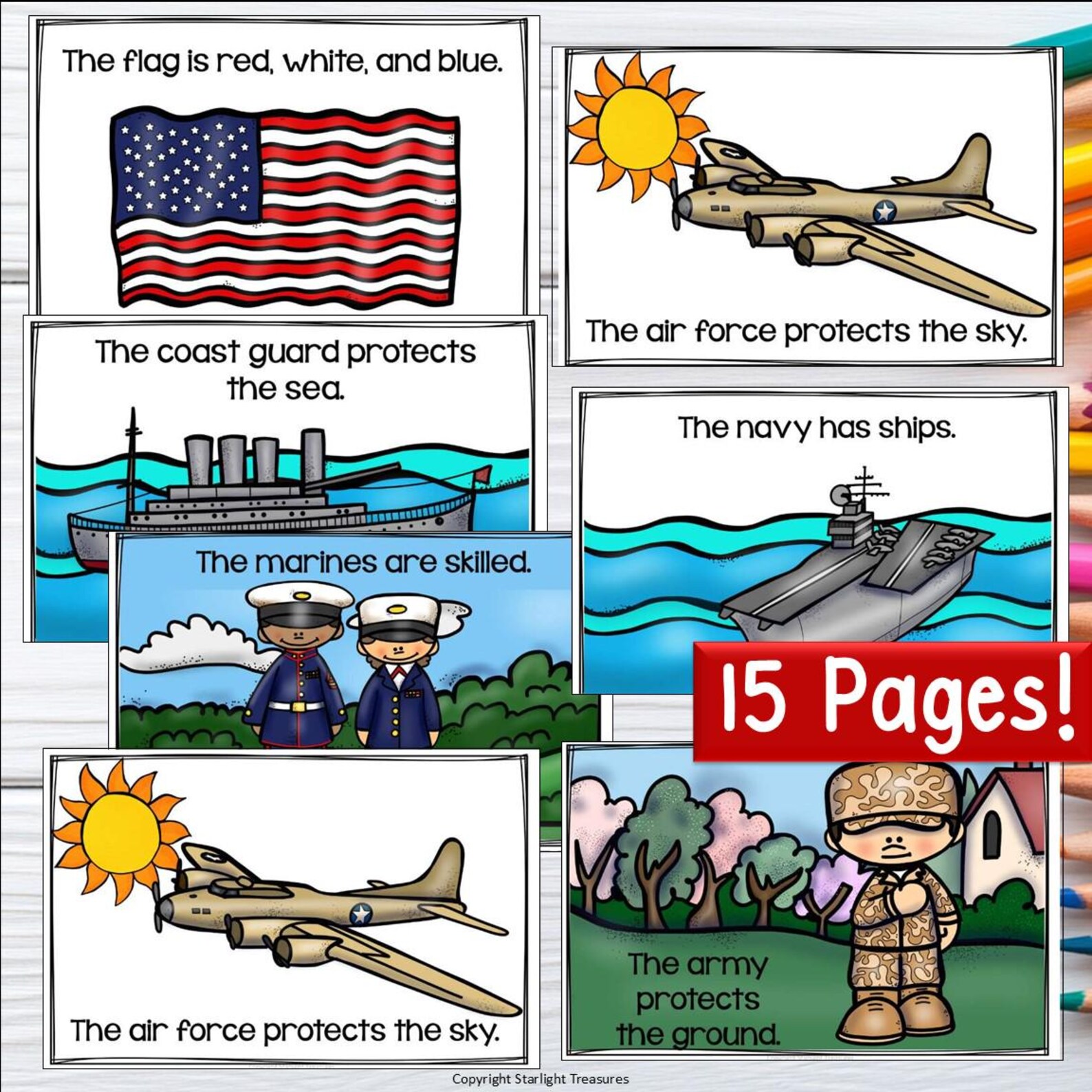 Veterans Day Mini Book for Early Readers - Veterans Day Activity for ...