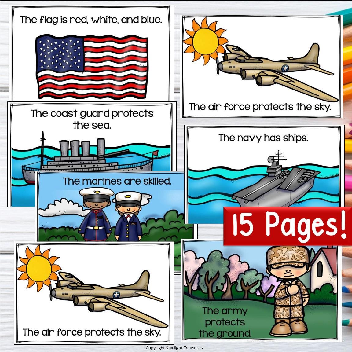 Veterans Day Mini Book for Early Readers - Veterans Day Activity for ...