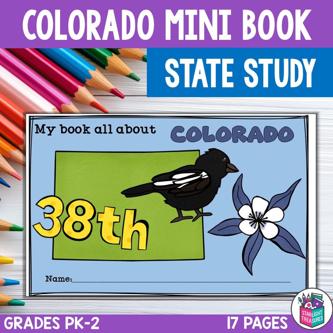 Colorado Mini Book for Early Readers - A State Study - Etsy