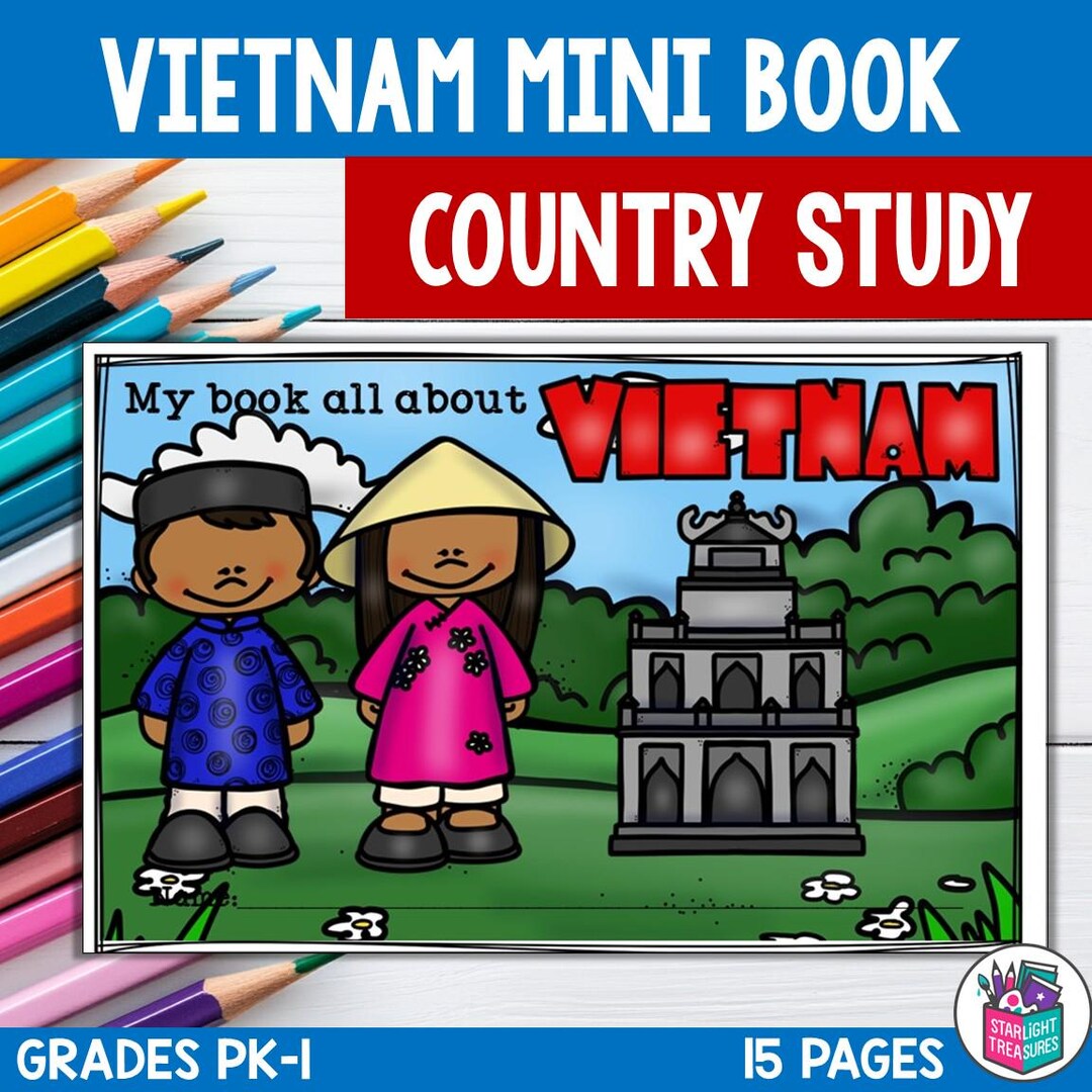 Vietnam Mini Book for Early Readers - A Country Study - Etsy