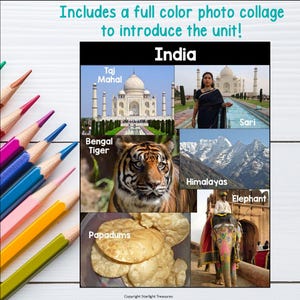 India Mini Book for Early Readers - A Country Study - Etsy