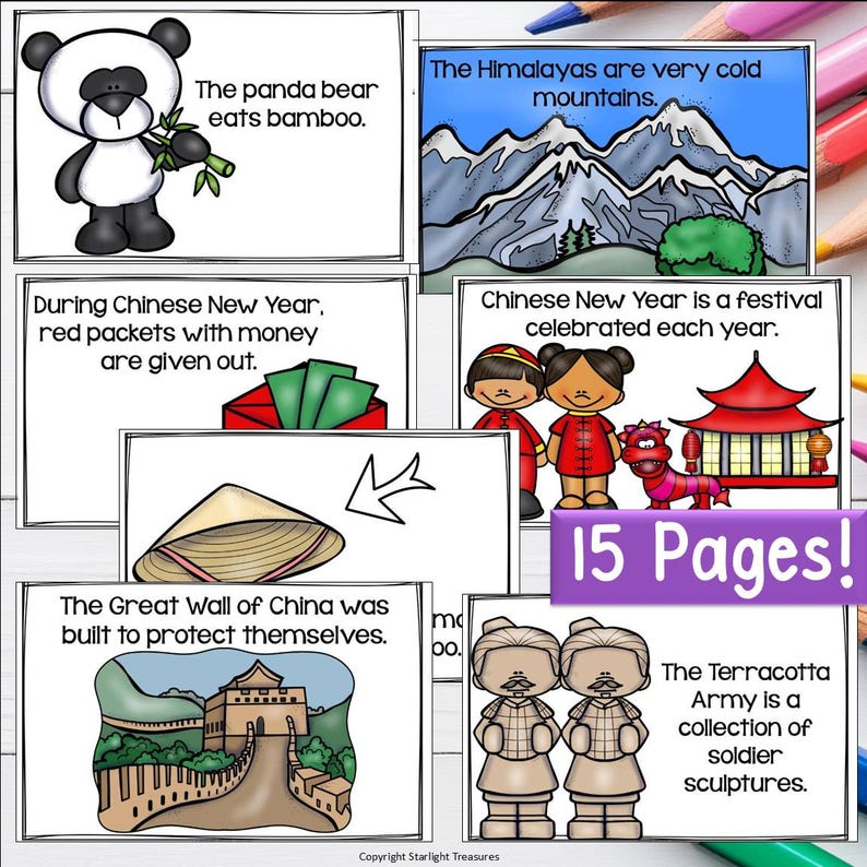 China Mini Book for Early Readers - A Country Study - Etsy