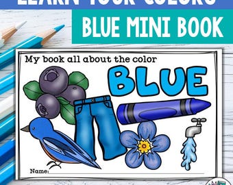 Colors of the Week: Purple Mini Book for Early Readers - Etsy