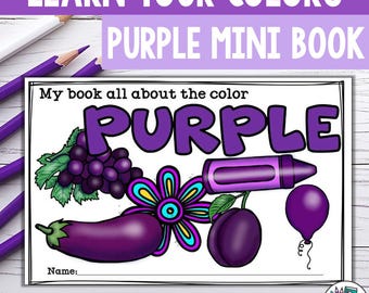 Colors of the Week: Yellow Mini Book for Early Readers - Etsy