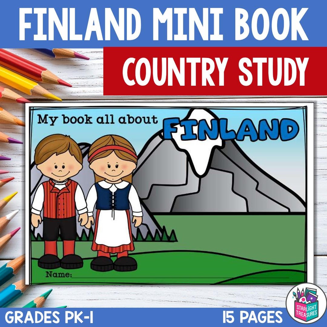 Finland Mini Book for Early Readers - A Country Study - Etsy