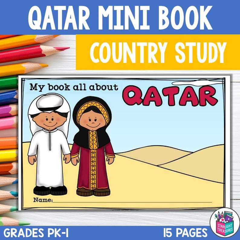 Qatar Mini Book: Early Readers Country Study (digital Download) - Etsy
