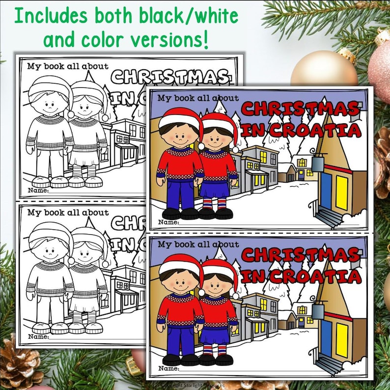 Christmas in Croatia Mini Book for Early Readers - Christmas Activities ...