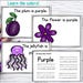Colors of the Week: Purple Mini Book for Early Readers - Etsy