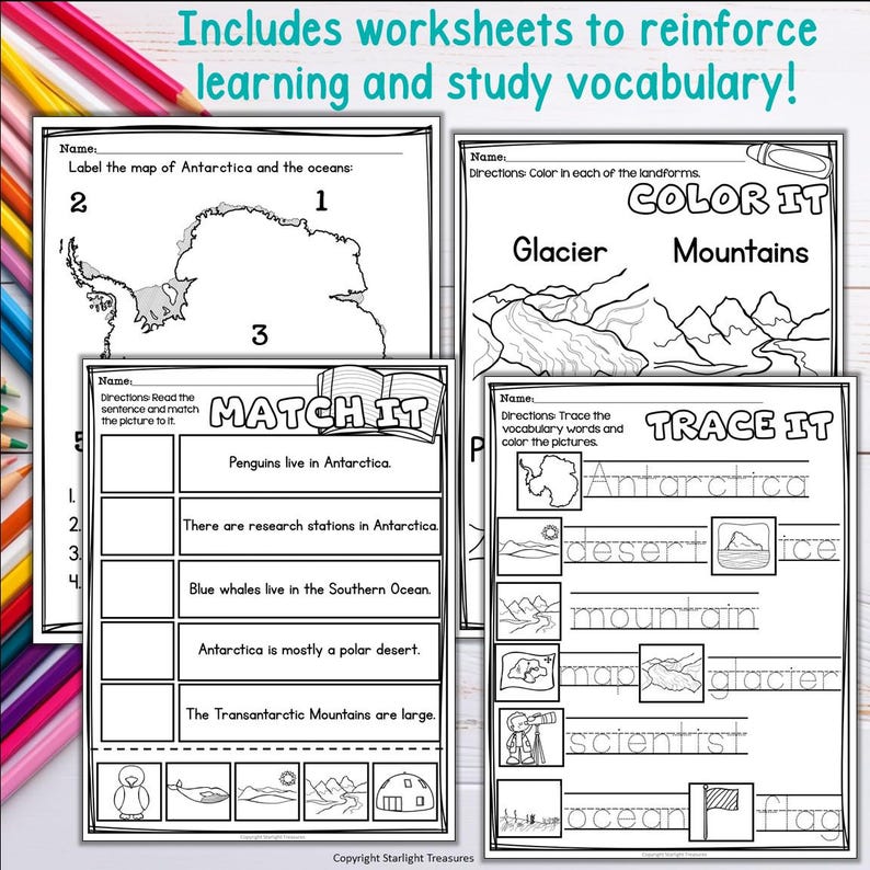 All About Antarctica Complete Unit With Activities for Early Readers ...