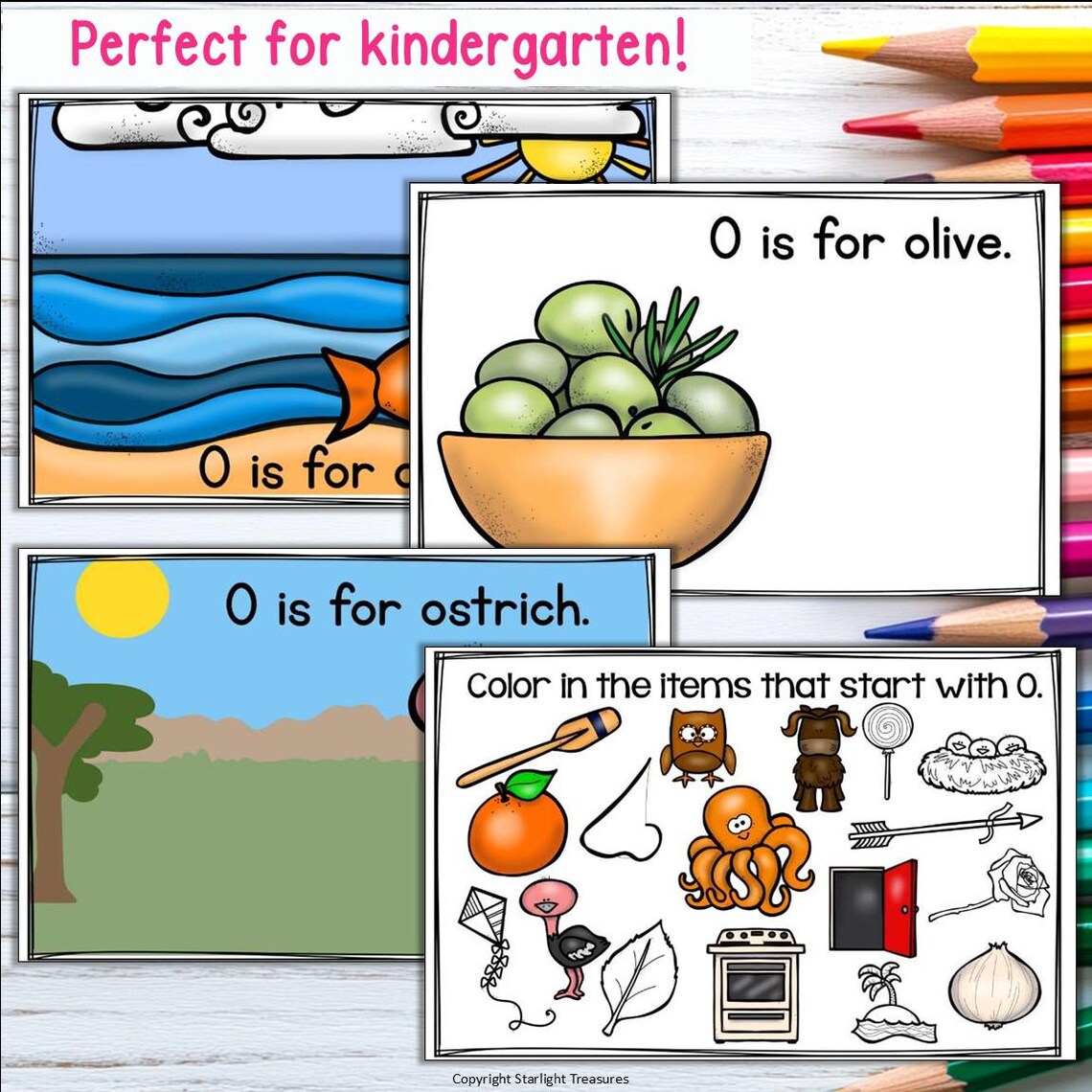Letter O Mini Book: Alphabet Learning Activity (digital Download) - Etsy