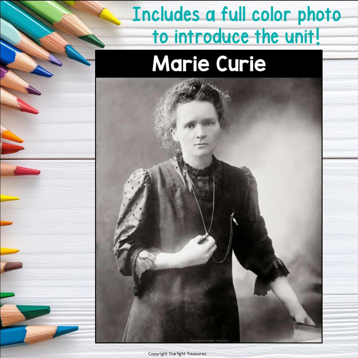 Marie Curie Mini Book for Early Readers: Women's History Month Activity ...