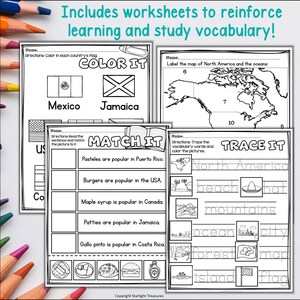 All About North America Complete Unit With Activities for Early Readers ...