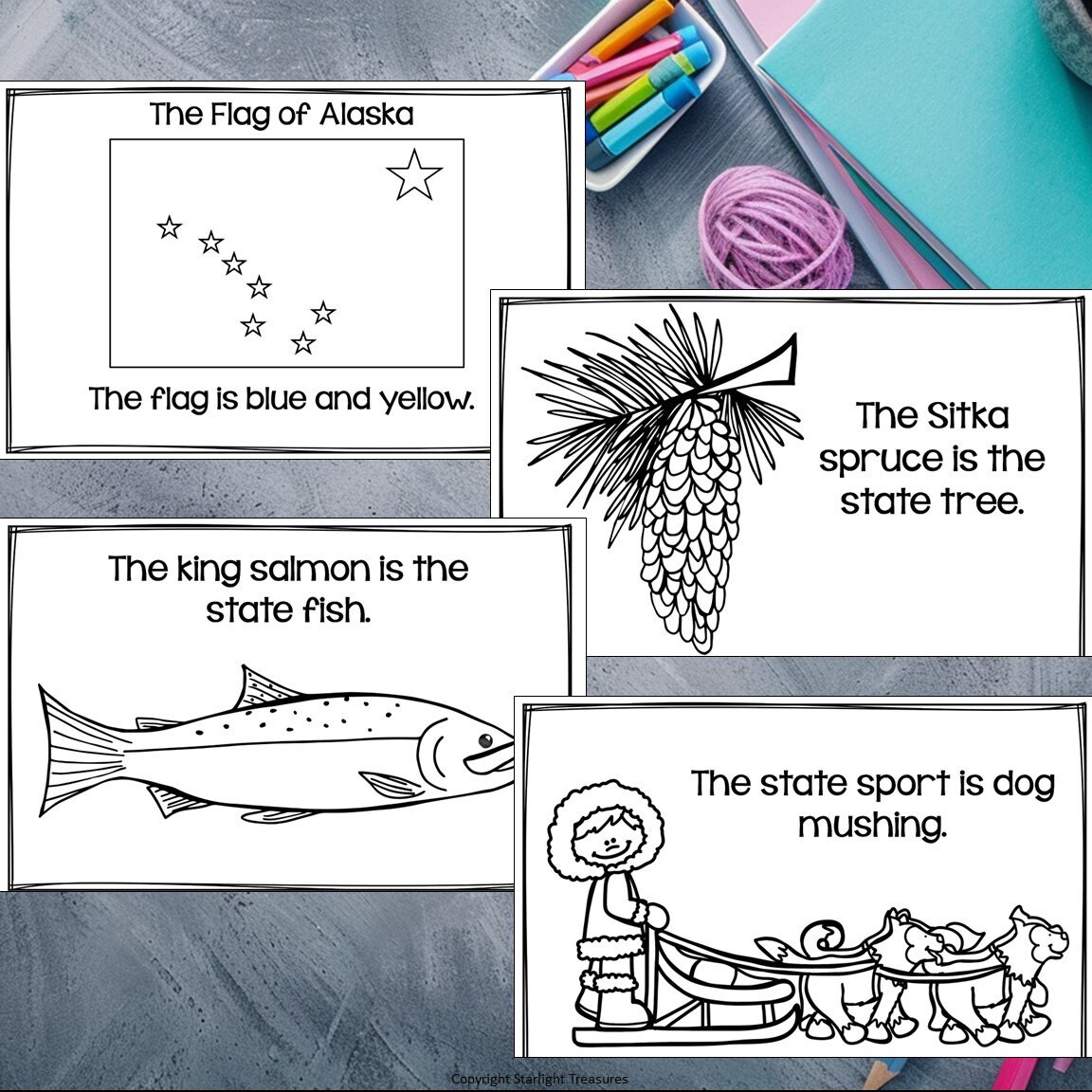 Alaska Mini Book for Early Readers A State Study - Etsy