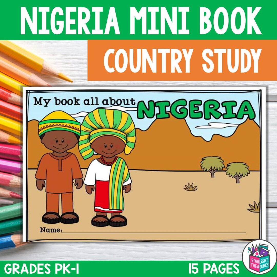 Nigeria Mini Book for Early Readers - A Country Study - Etsy