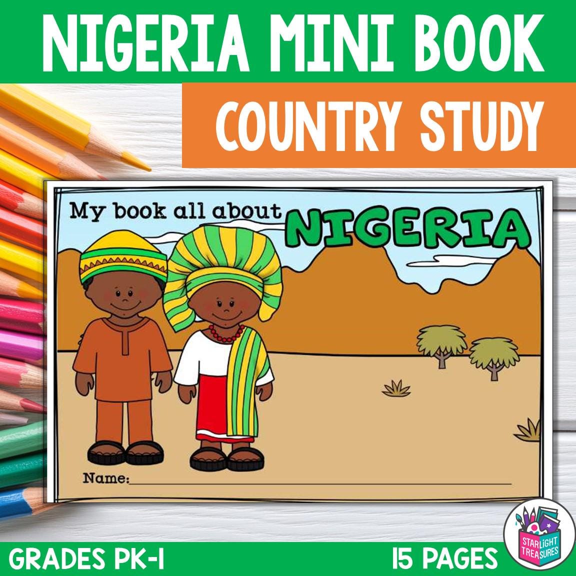 Nigeria Mini Book for Early Readers - A Country Study - Etsy
