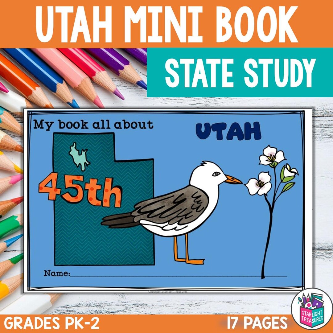 Utah Mini Book for Early Readers - A State Study - Etsy
