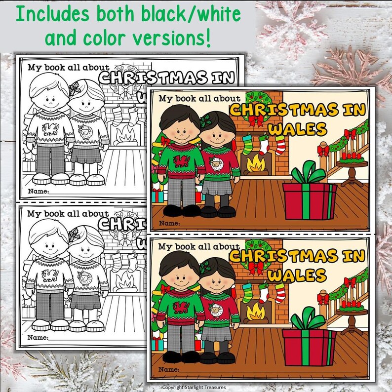 Christmas in Wales Mini Book for Early Readers - Christmas Activities ...
