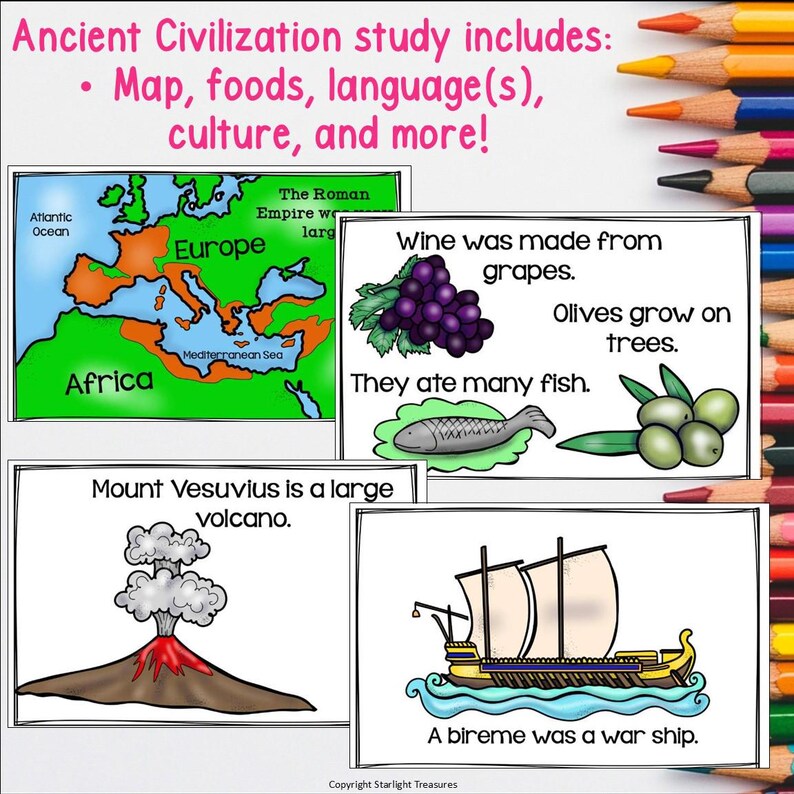 Ancient Rome Mini Book for Early Readers - Ancient Civilizations ...