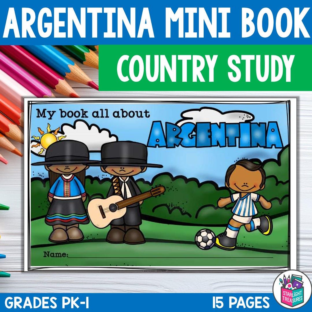 Argentina Mini Book for Early Readers - A Country Study - Etsy
