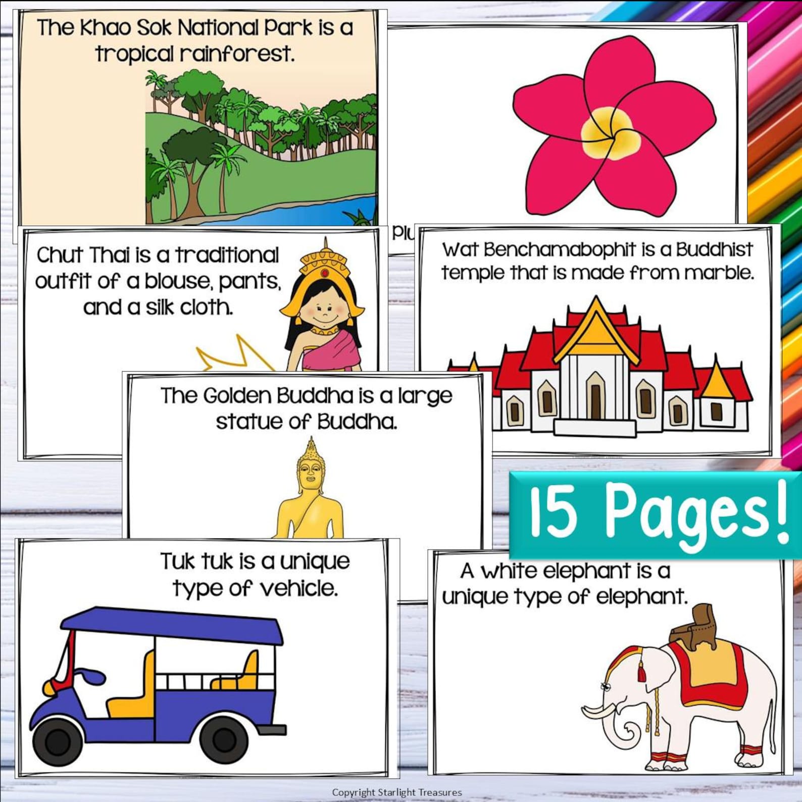 Thailand Mini Book: Early Readers Country Study (digital Download) - Etsy