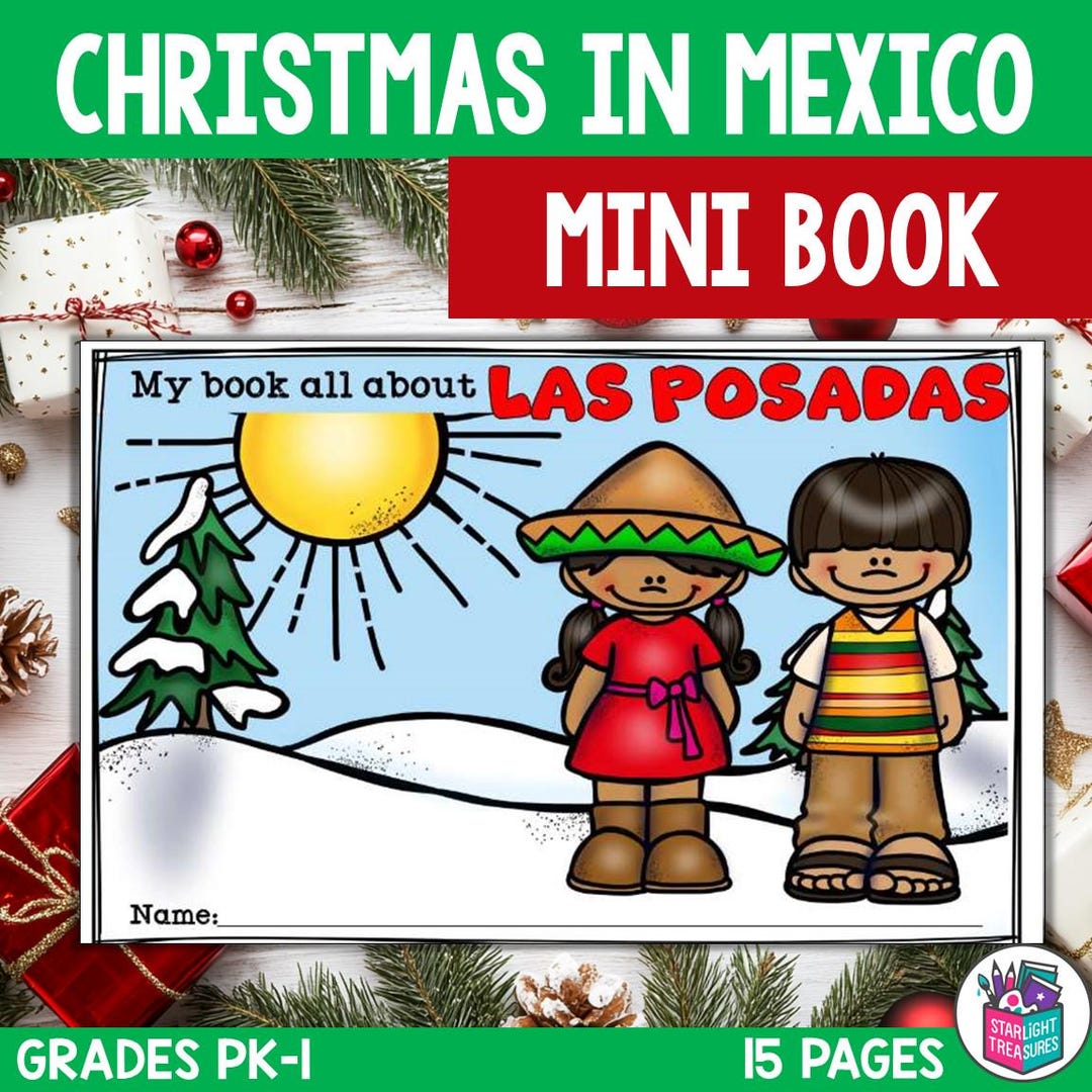 Las Posadas Mini Book: Christmas in Mexico, Early Readers (digital ...