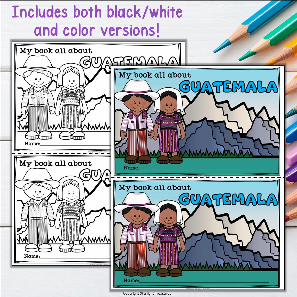 Guatemala Mini Book for Early Readers - A Country Study, Guatemala ...