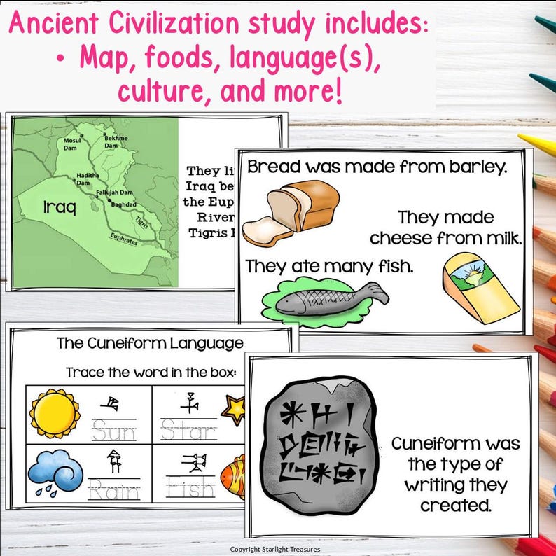 Mesopotamia Mini Book for Early Readers - Ancient Mesopotamia Activity ...