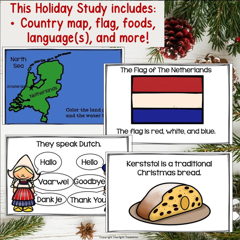 Christmas in the Netherlands Mini Book for Early Readers - Christmas ...