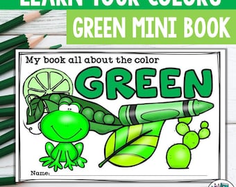 Colors of the Week: Yellow Mini Book for Early Readers - Etsy