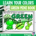 Colors of the Week: Green Mini Book for Early Readers - Etsy