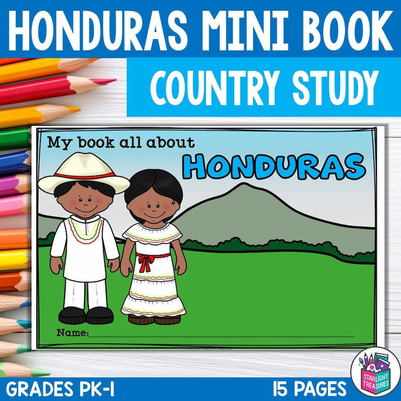 Honduras Mini Book: Early Reader Country Study (digital Download) - Etsy