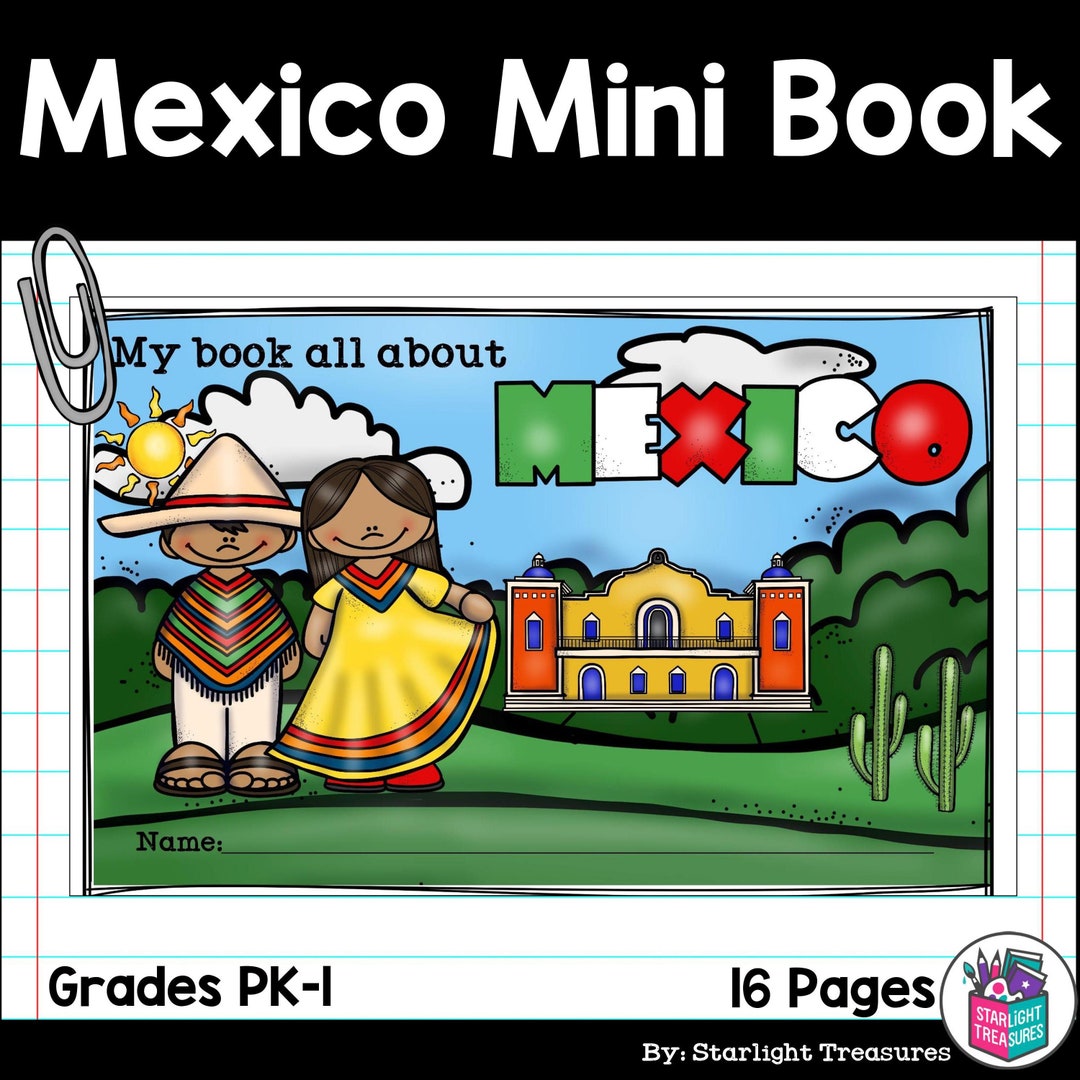Mexico Mini Book for Early Readers A Country Study - Etsy