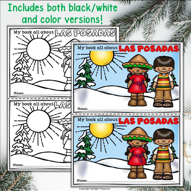 Las Posadas Mini Book: Christmas in Mexico, Early Readers (digital ...