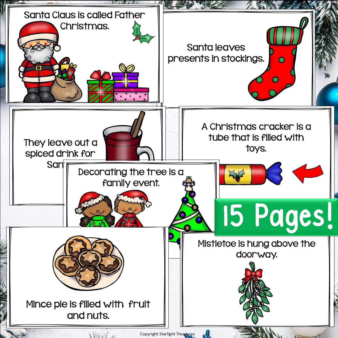 Christmas in England Mini Book: Early Reader Activities (digital ...