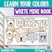 Colors of the Week: White Mini Book for Early Readers - Etsy