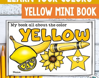 Colors of the Week: Red Mini Book for Early Readers - Etsy