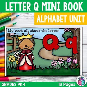 Letter Q Mini Book: Alphabet Learning Activity (digital Download) - Etsy