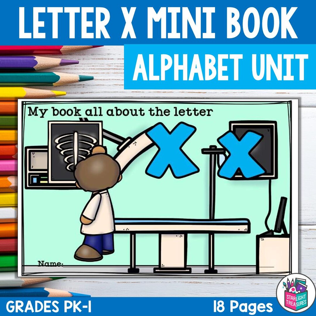 Letter X Mini Book - Alphabet Learning Activity (digital Download) - Etsy