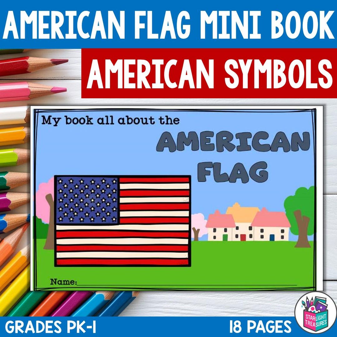 American Flag Mini Book: Early Readers, American Symbols (digital ...