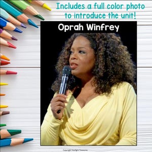Oprah Winfrey Mini Book for Early Readers: Women's History Month ...