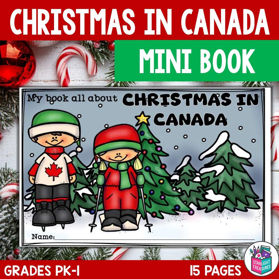 Christmas in Canada Mini Book for Early Readers - Christmas Activities ...