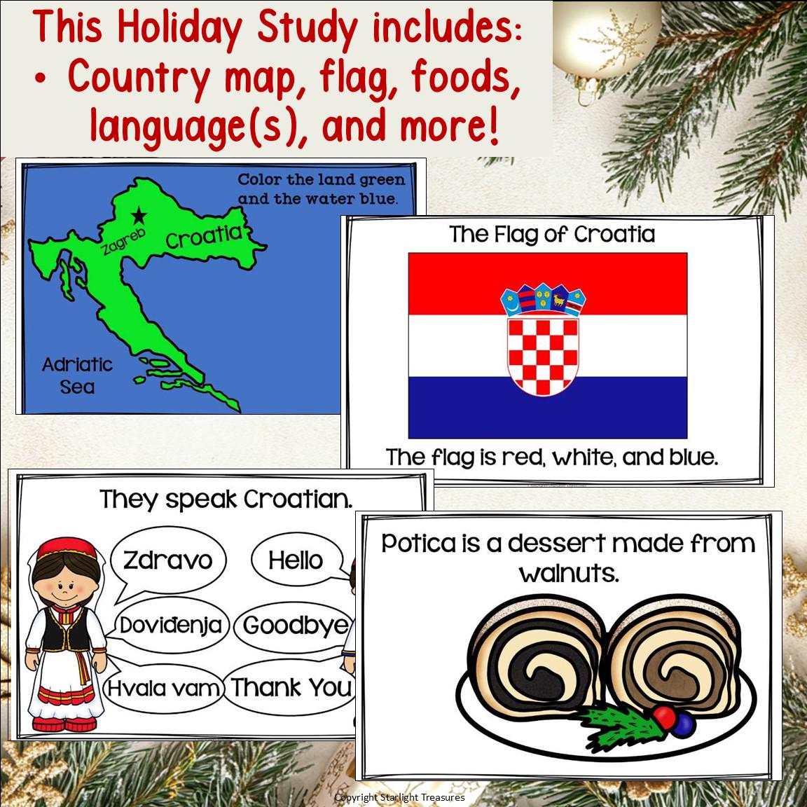 Christmas in Croatia Mini Book for Early Readers - Christmas Activities ...