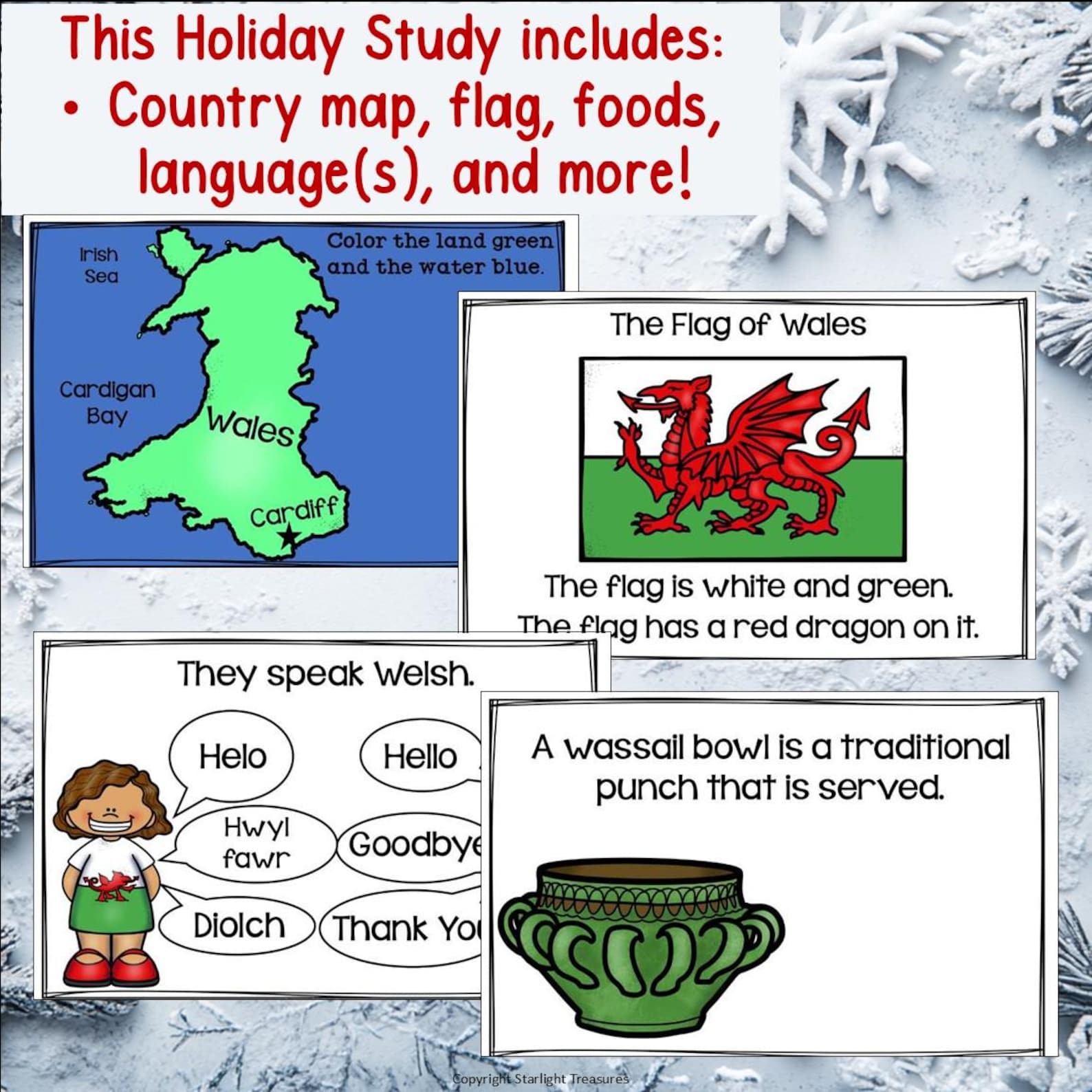 Christmas in Wales Mini Book for Early Readers - Christmas Activities ...