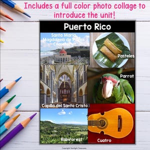 Puerto Rico Mini Book for Early Readers - A Country Study - Etsy