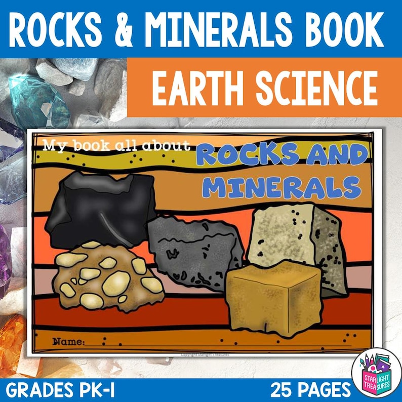 Type of Rocks and Minerals Mini Book for Early Readers: Rocks, Minerals ...